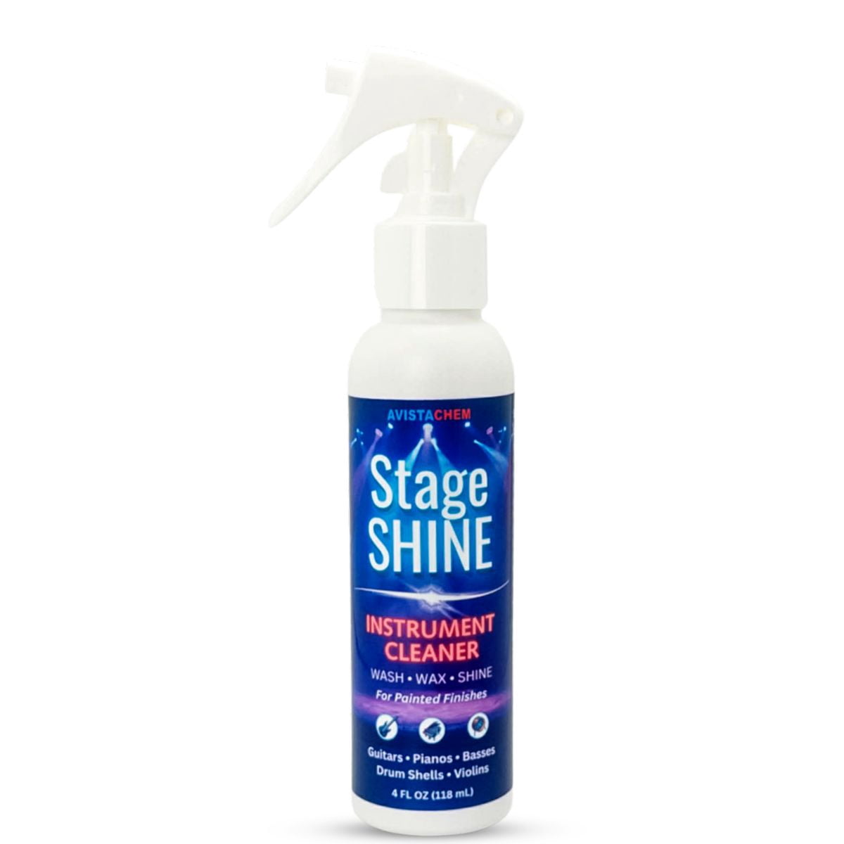 Avistachem Stage Shine Instrument Cleaner Spray, 4 oz – Wash, Wax ...