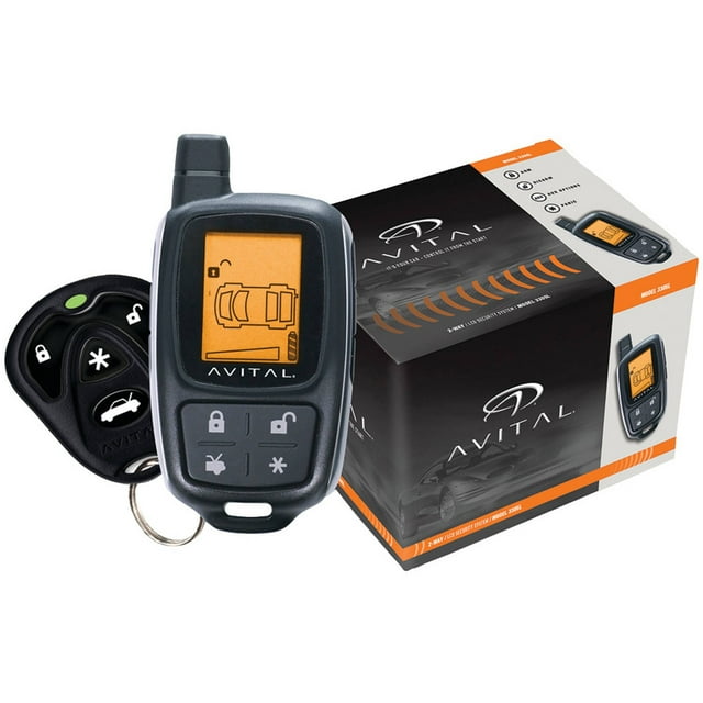 Avital 3305L Responder 2-way Security System with 4-Button LCD Remote ...