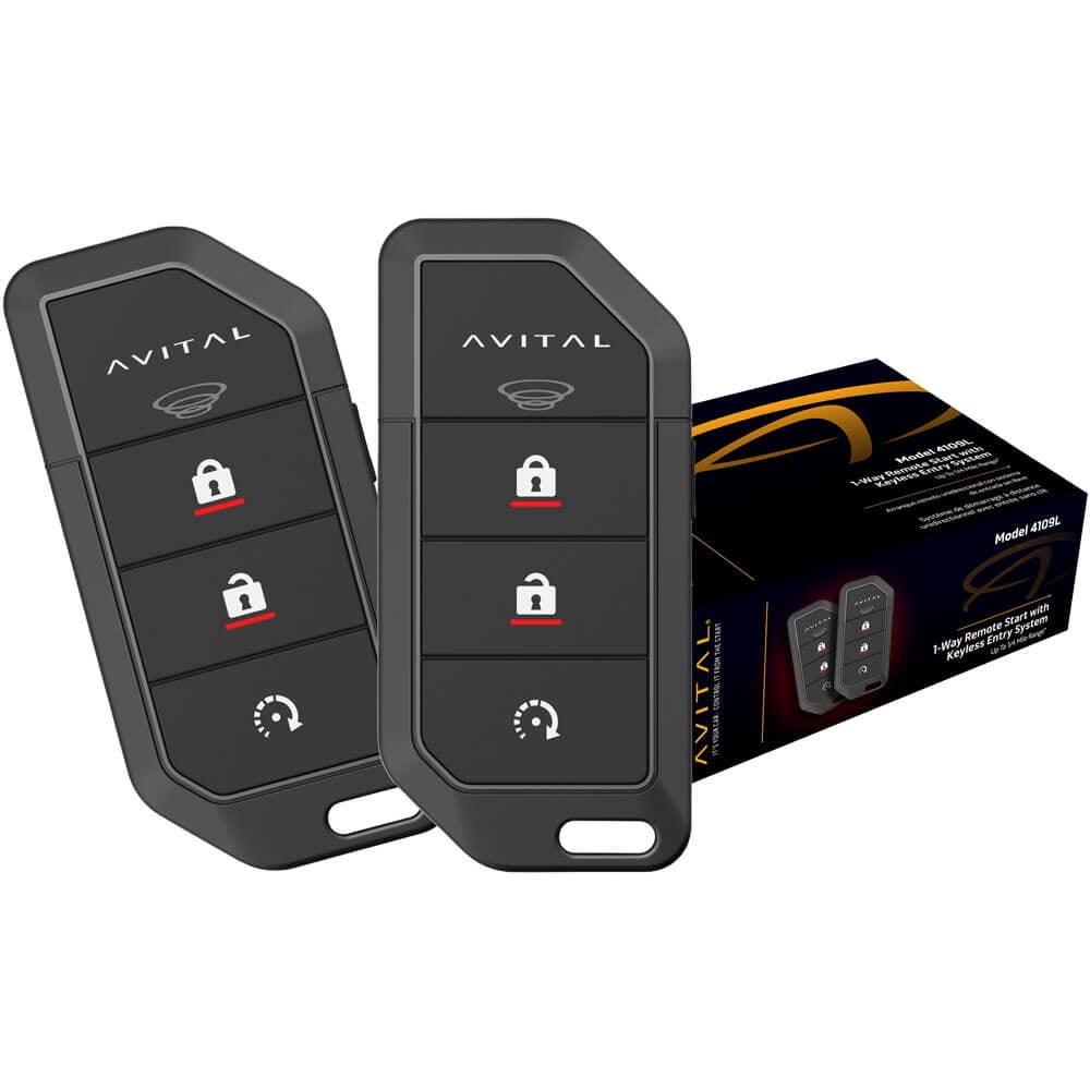 Avital 4109L 1-Way Remote Start System with Car Alarm - Walmart.com