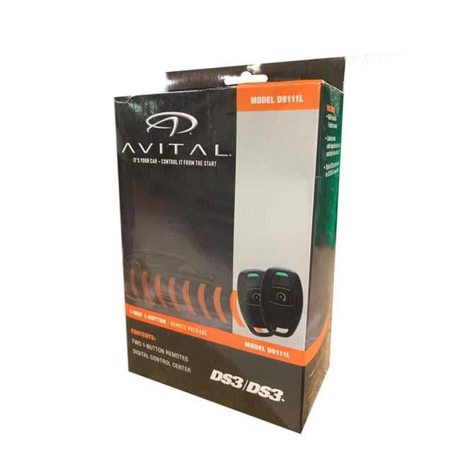 Avital D9111L 1-Way 1 Button Ds3-Ds3 Plus RF System - 0.25 Mile ...