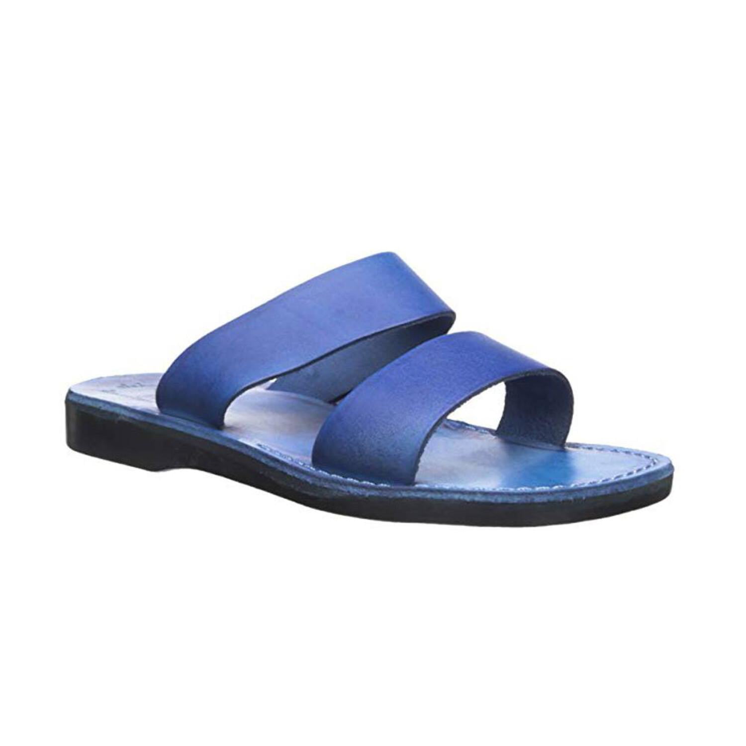 Aviv - Leather Double Strap Sandal - Mens Sandals - Walmart.com