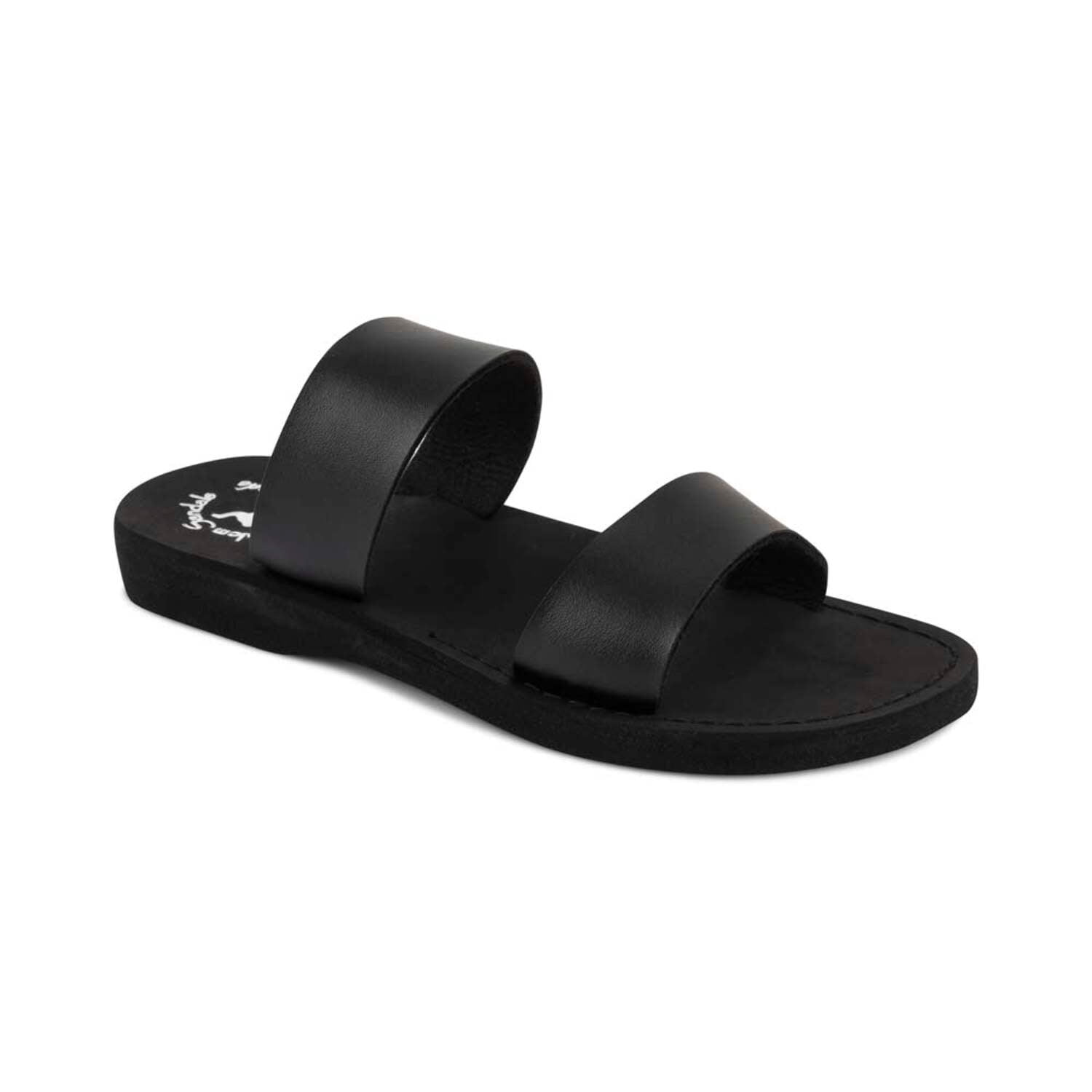 Aviv Vegan - Leather Alternative Sandal | Black - Walmart.com