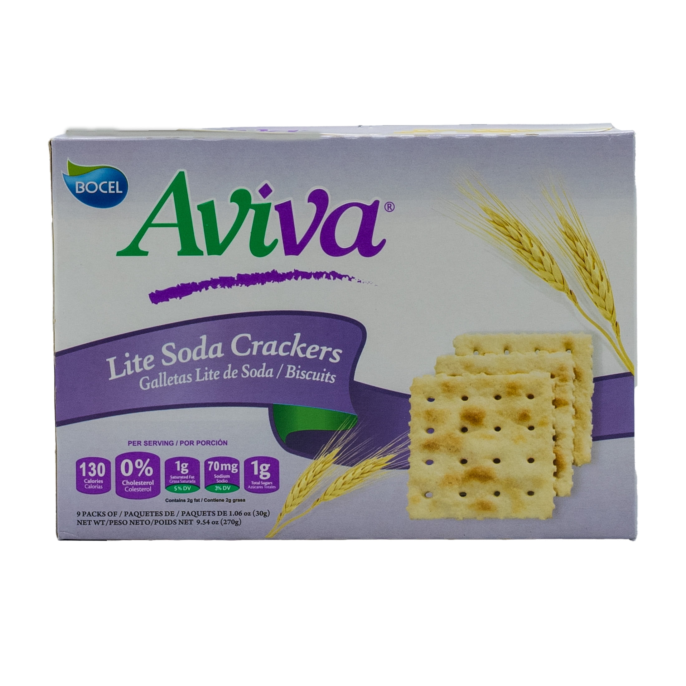 Aviva Light Soda Crackers, Shelf Stable, 9.5 oz, Carton Box - Walmart.com