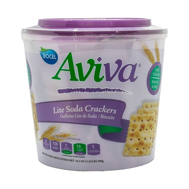 Aviva Lite Soda Crackers, Shelf Stable, 24oz, Plastic Bucket - Walmart.com