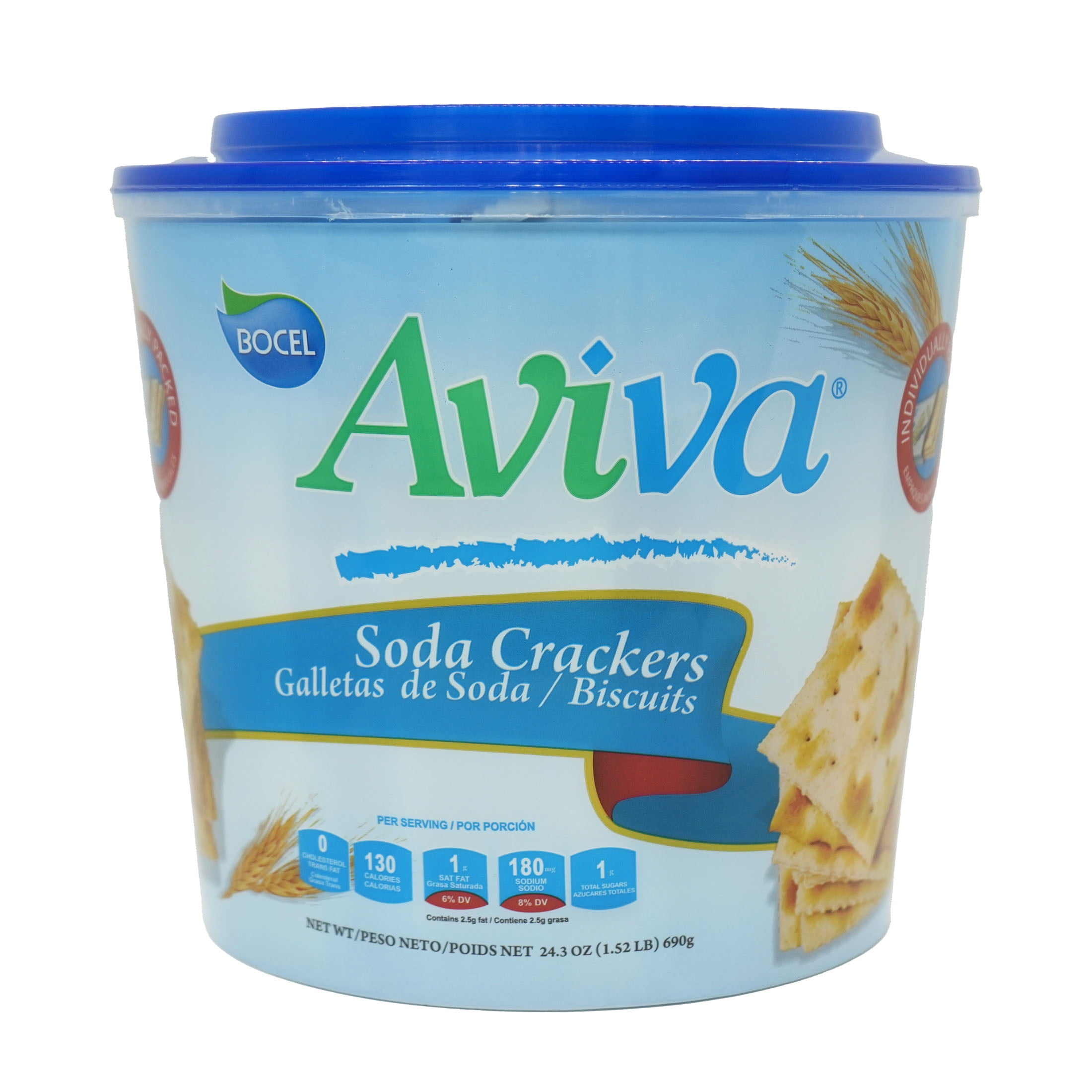 Aviva Original Saltine Soda Crackers, Zero Cholesterol, 24.3 oz in ...