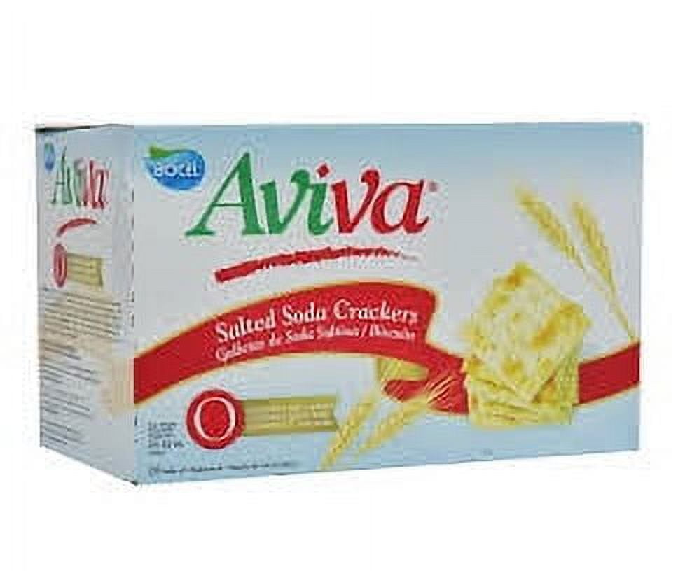 Aviva Saltine Box Soda Snack Crackers 9.45 oz 26 Count, Cardboard Box ...