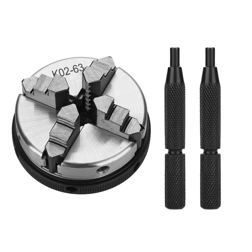 Aviviva Piezas de Torno de Mandril de Torno de Metal 1 Pieza de 4 mordazas K02-63/M14 Mandril de ...
