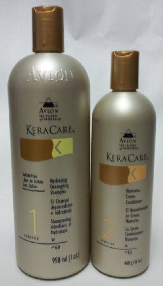 Avlon KeraCare Sulfate Free Hydrating Shampoo 32 Oz + Humecto Creme ...