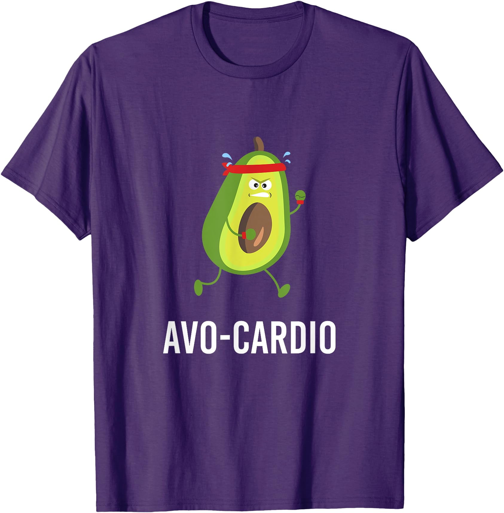 Avo-Cardio Funny Pun Workout Running Avocado Softstyle Unisex T-Shirt ...