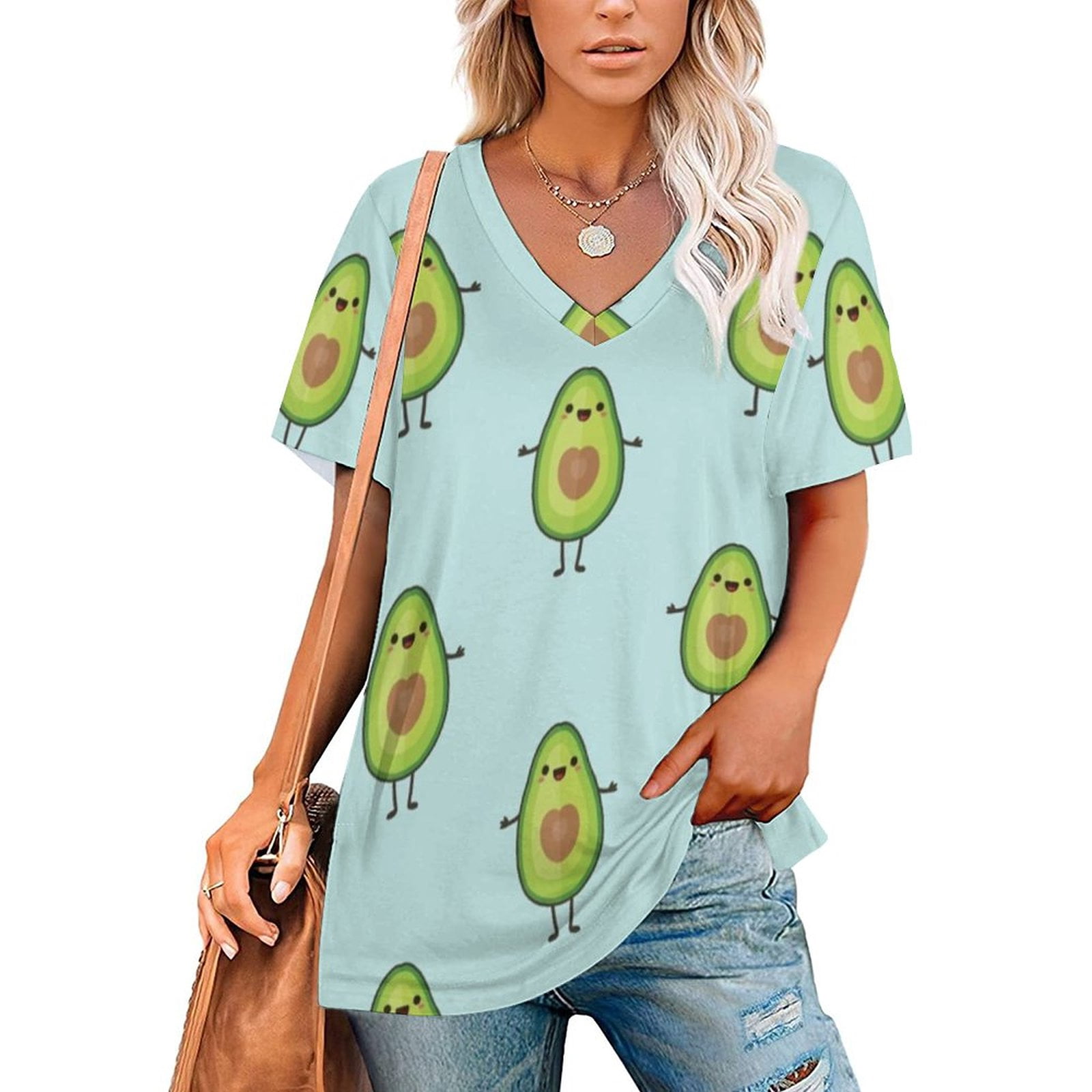 Avo-Cuddle ? Ruffle Short Sleeve T-Shirt Women's T-Shirts Tee Fashion ...