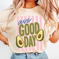 Avo Good Day Shirt Retro Avocado Tee Funny Food Pun Shirt Trendy Summer ...