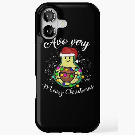 Avo Merry Christmas Avocado Love Phone Cover for iPhone 11 12 13 14 15 ...