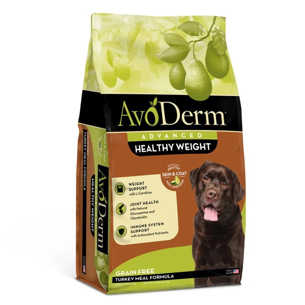 AvoDerm Natural Advanced Healthy Weight Dry Dog Food 4-lb 2 pack - Walmart.com