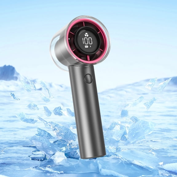 Ice Cooling Handheld Pocket Fan 3600mAh Rechargeable Type-C Portable ...