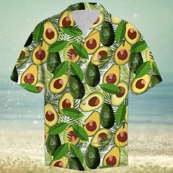 Avocado Aloha Hawaiian Shirt - Walmart.com