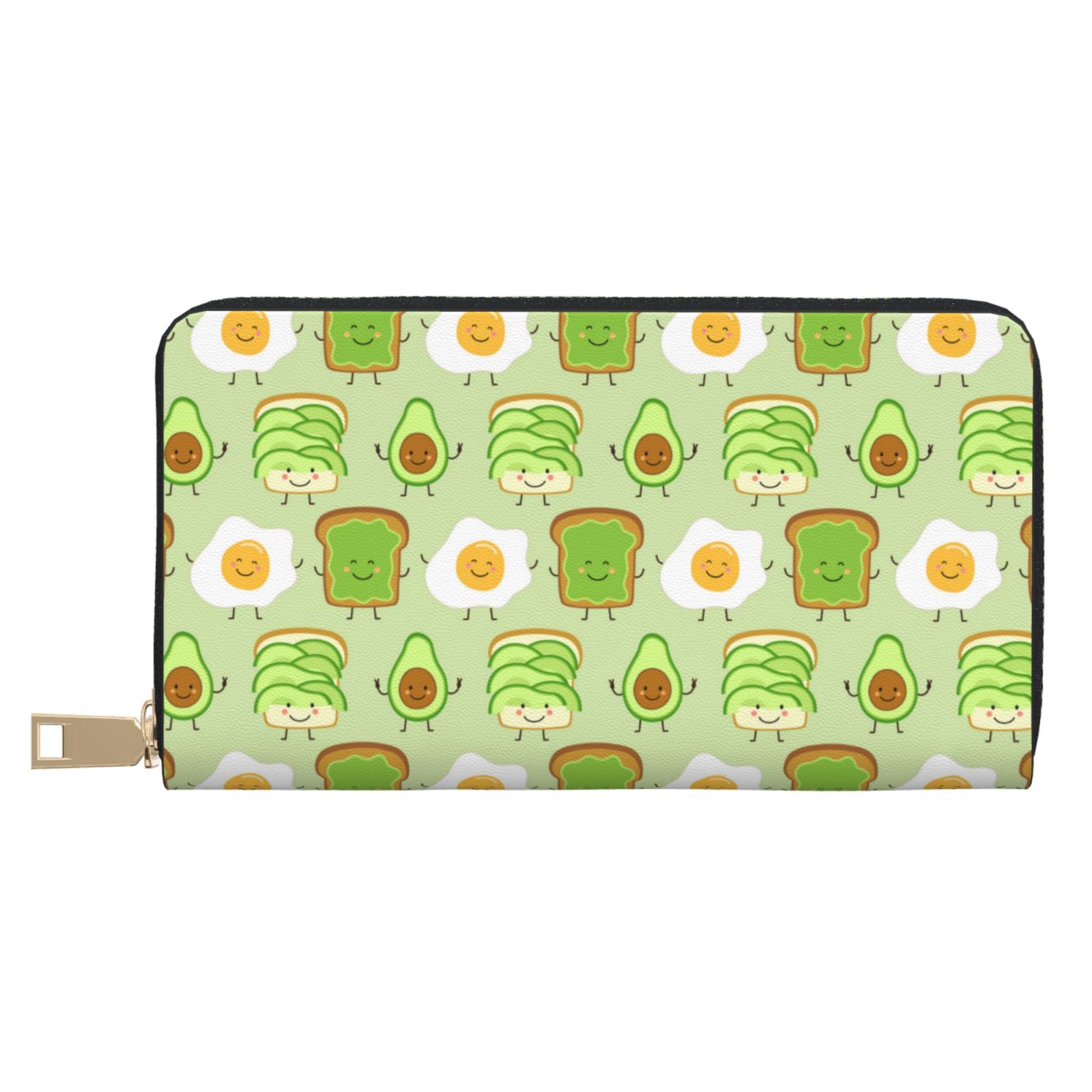 Avocado And Toast Wallet Women, Leather Bifold Multi Card Wallet, Women ...