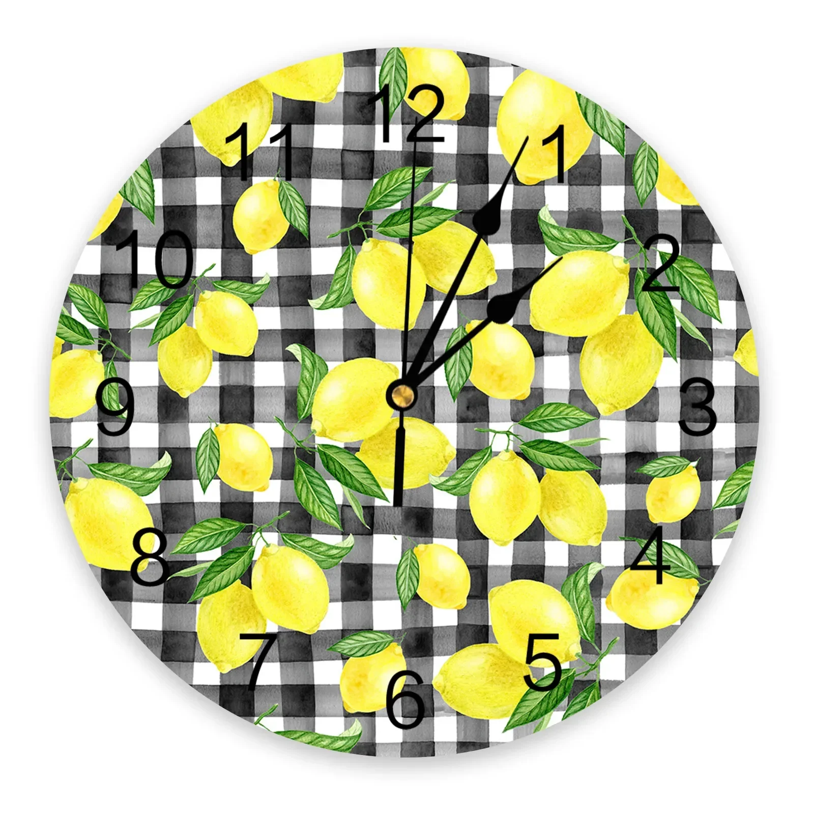 Avocado Barbell Lovely Green Wall Clocks Silent Home Cafe Office Wall ...