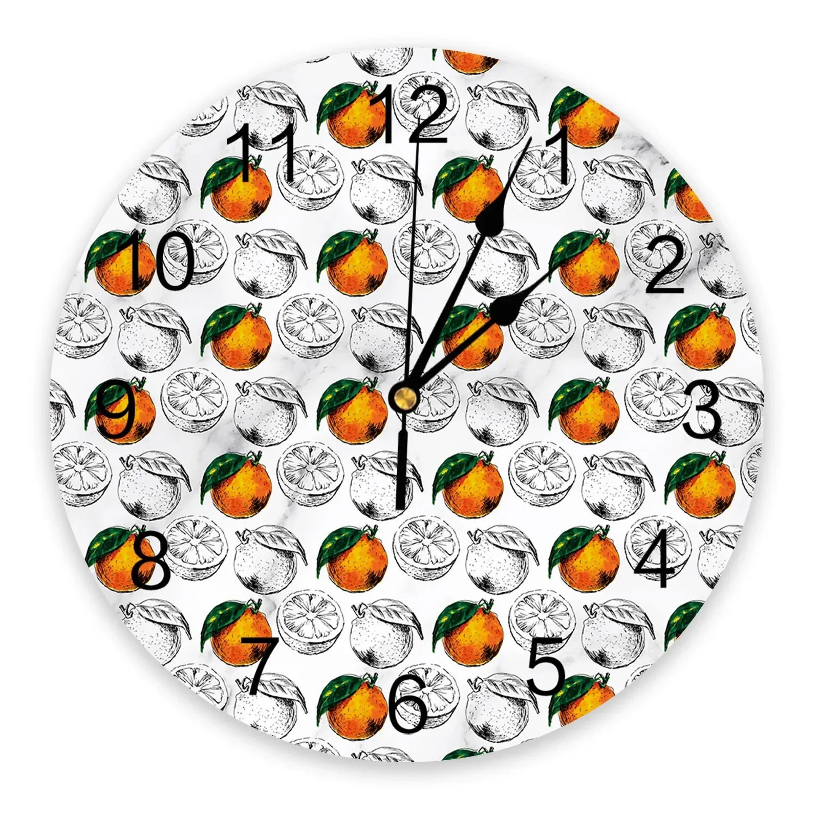 Avocado Barbell Lovely Green Wall Clocks Silent Home Cafe Office Wall ...