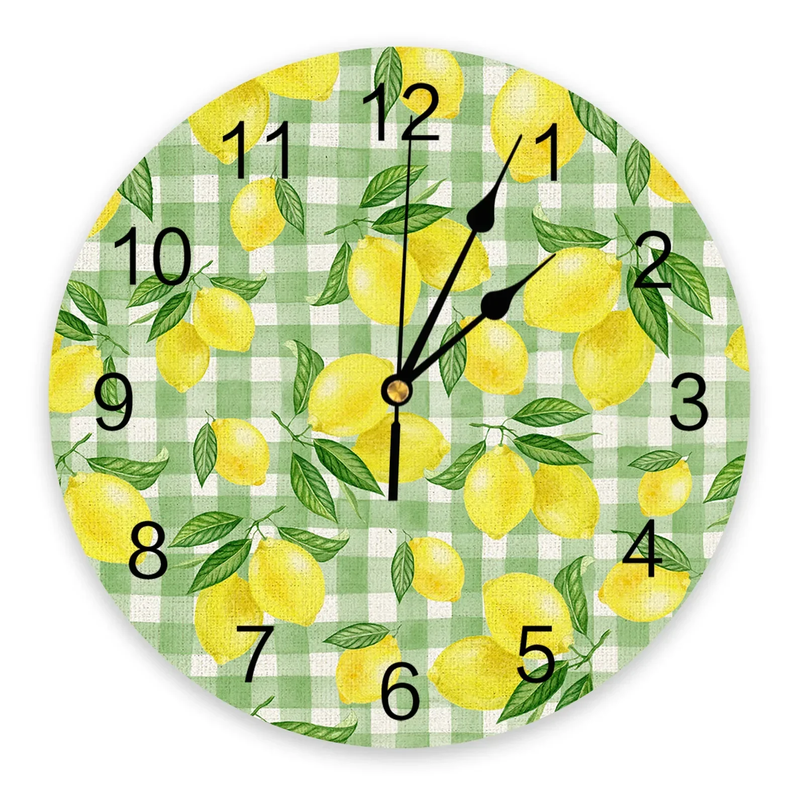 Avocado Barbell Lovely Green Wall Clocks Silent Home Cafe Office Wall ...