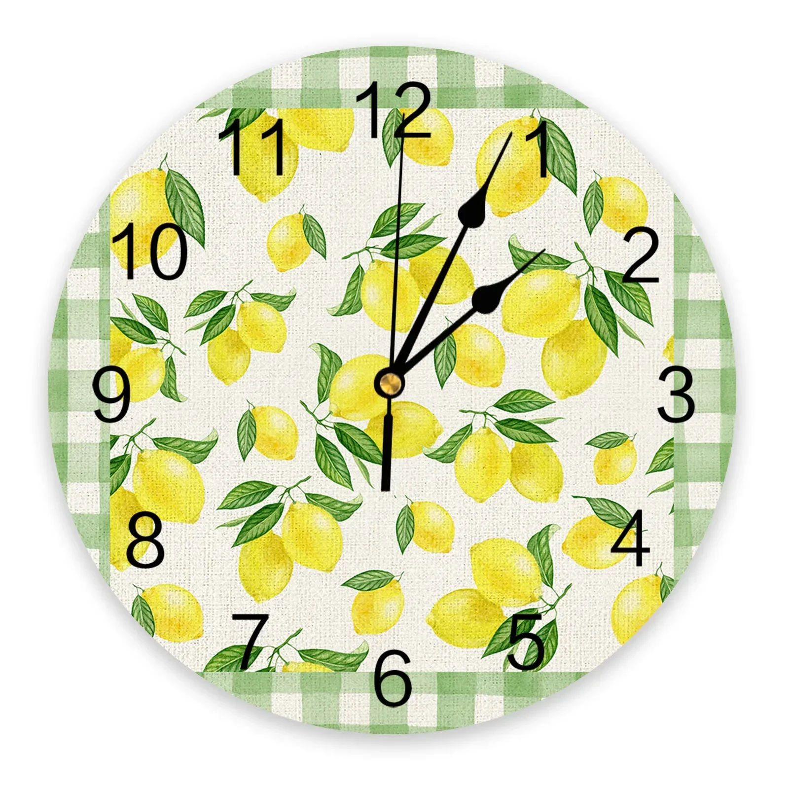Avocado Barbell Lovely Green Wall Clocks Silent Home Cafe Office Wall ...