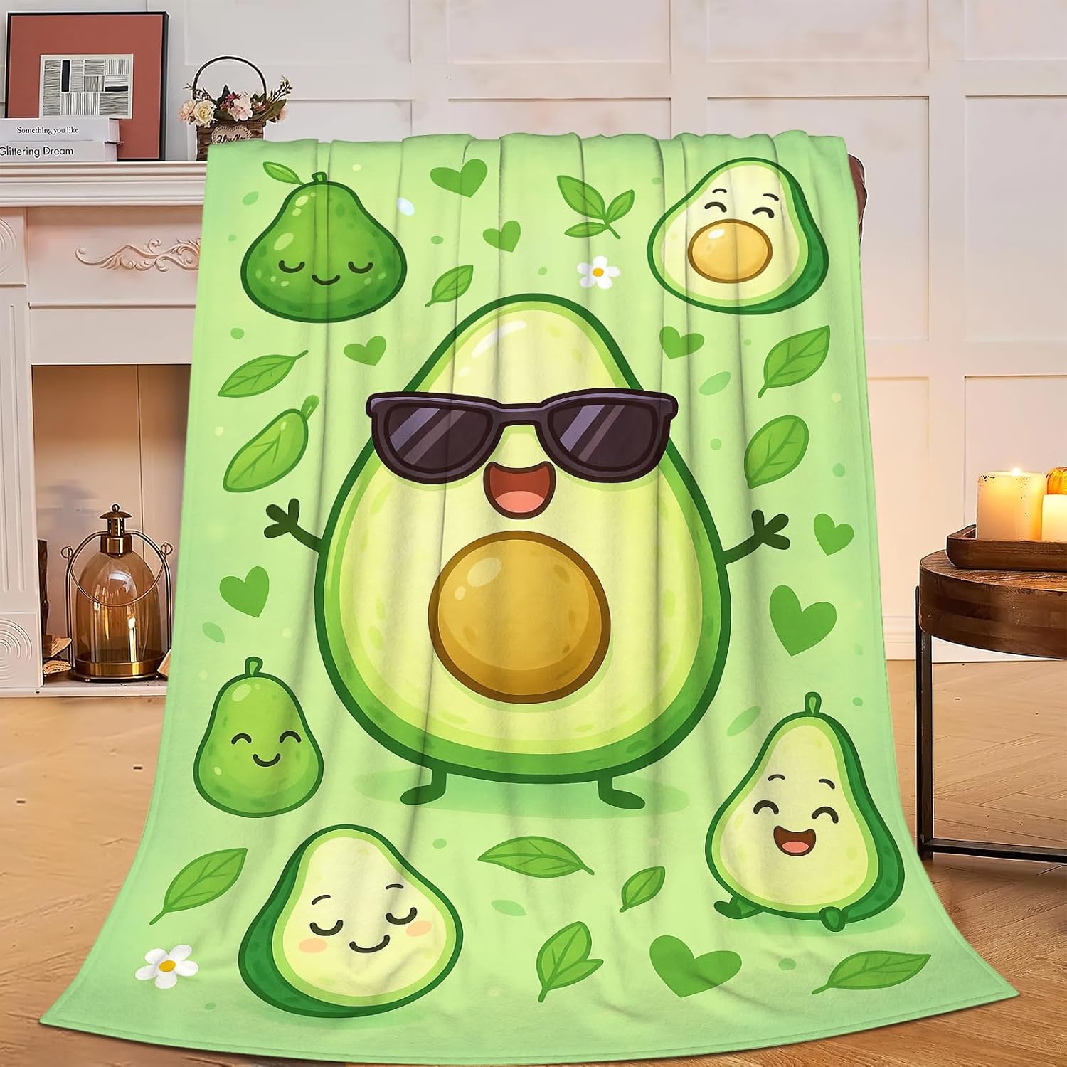 Avocado Blanket Avocado Gifts for Women Women Cute Avocados Blanket ...