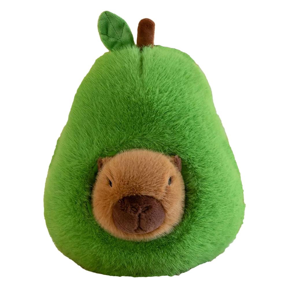 Avocado Capybara Cute Huggable Plush Pillow Toy Plush Pillow Huggable ...
