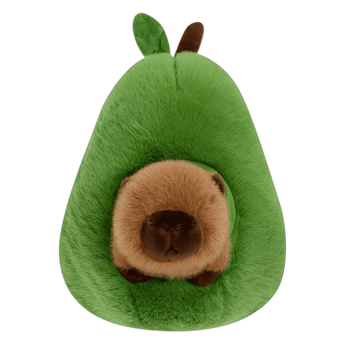 Avocado Capybara Plush Toy Realistic Capybara Stuffed Animal Soft ...
