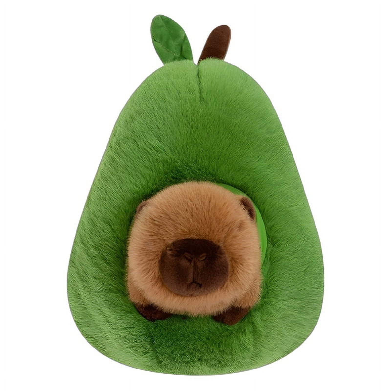 Avocado Capybara Plush Toy Realistic Stuffed Animal Soft Food Plushie ...