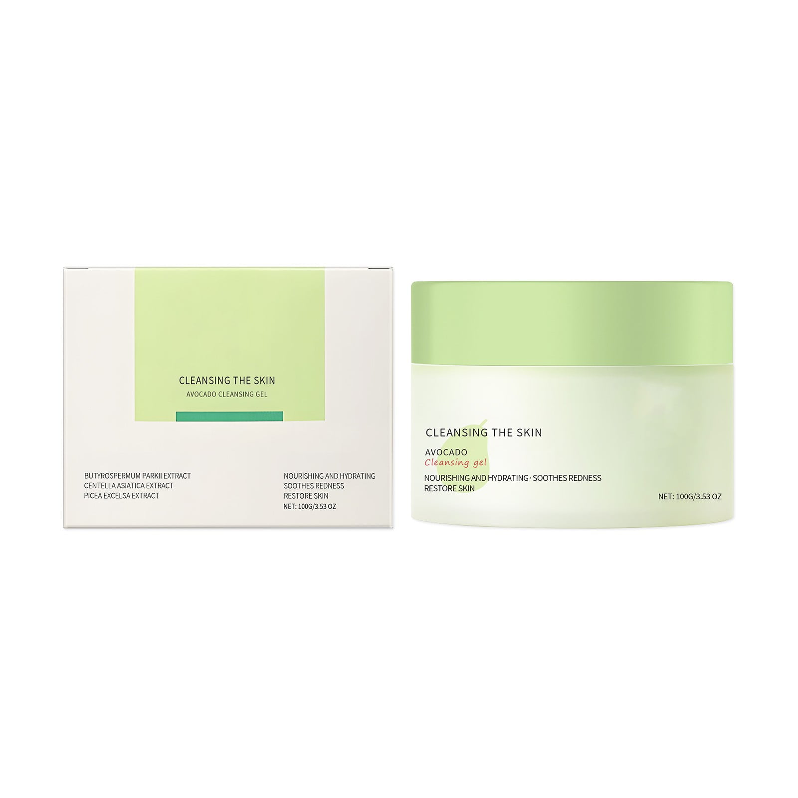 Avocado Cleansing Gel, Gently Facial Makeup Cleansing Cream, Purifying ...