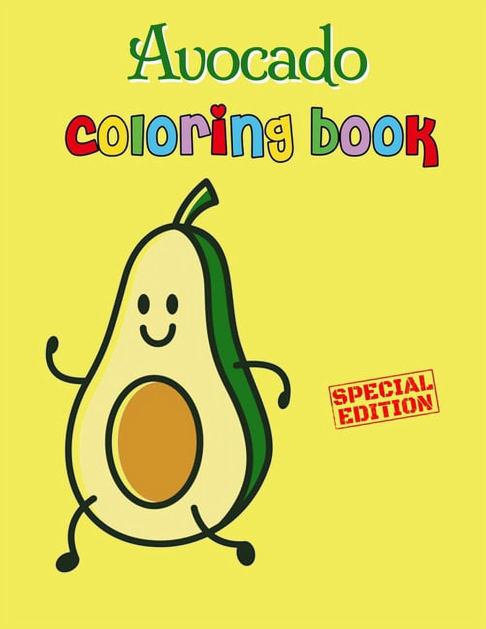 Avocado Coloring Book: Avocados Kids Coloring Book for Children of All ...