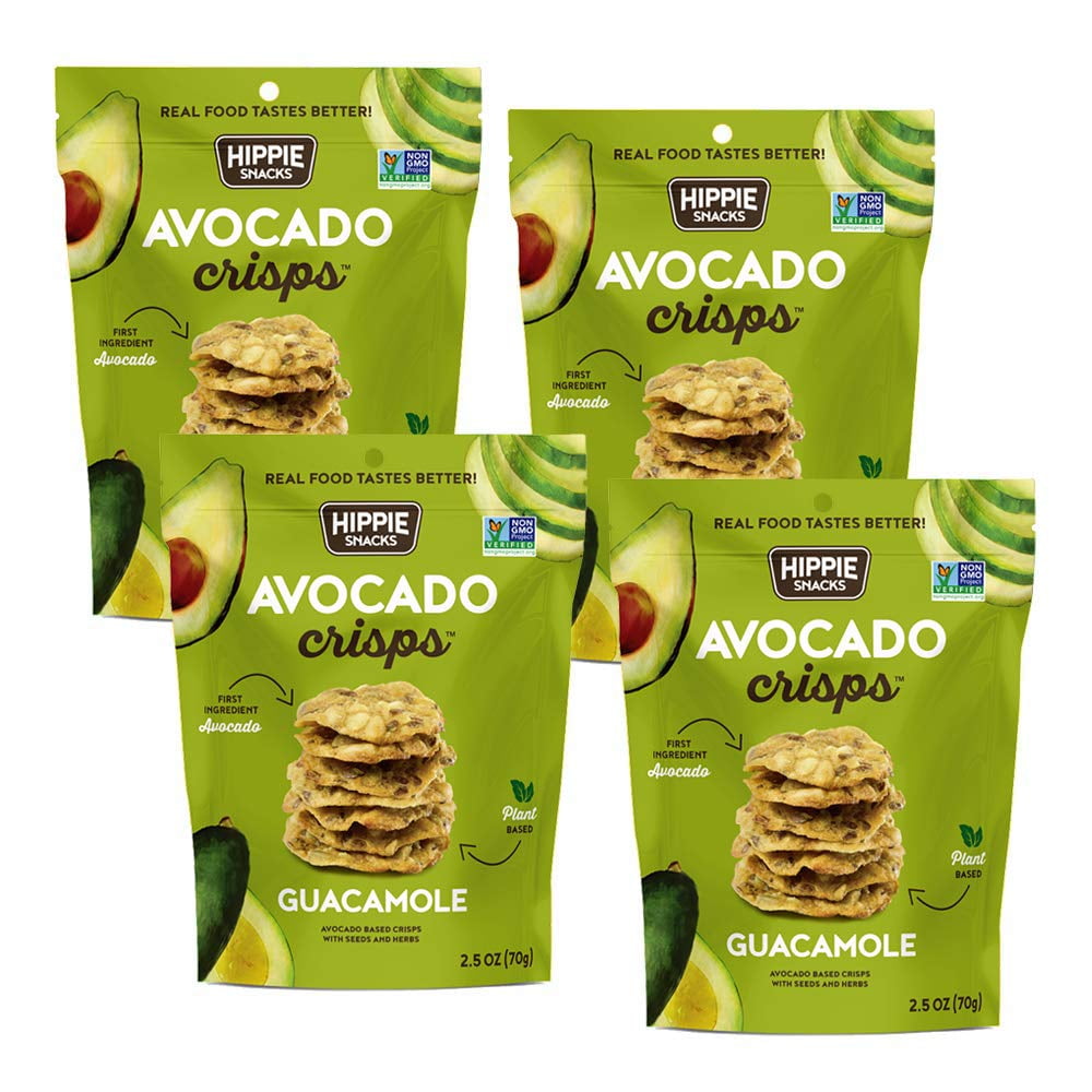 Avocado Crisps, Guacamole, Plant-based, High Protein, Gluten Snack or ...