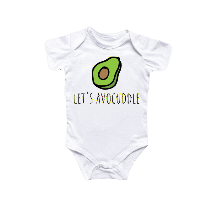 Avocado Cuddle - Baby Boy Girl Clothes Infant Bodysuit Funny Cute Newborn - Walmart.com