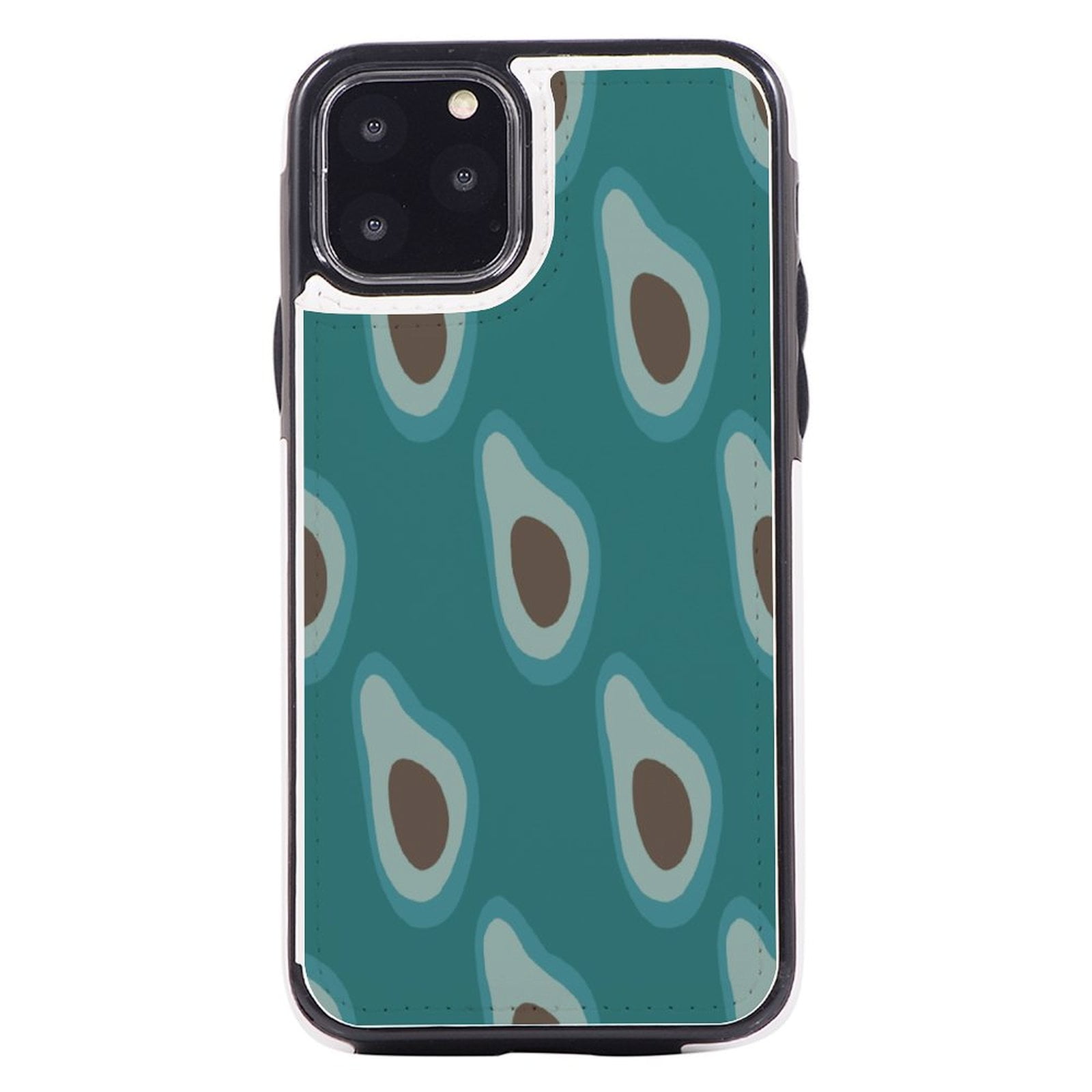 Avocado, Dark Green Leather Wallet Case for iPhone 16 15 14 13 12 11 Pro Max Wallet Case Card ...