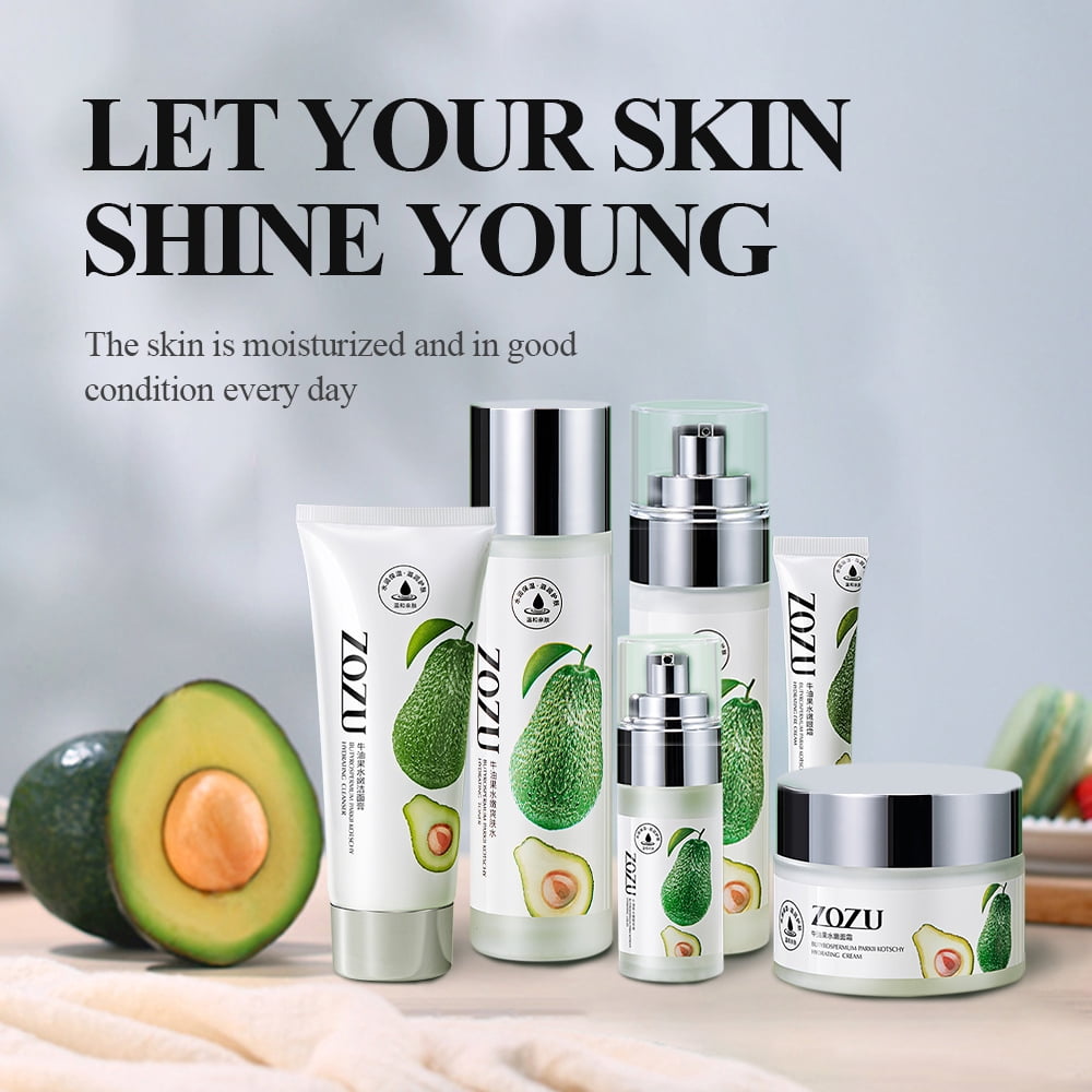 Avocado Face Care Set for Women - Shea Butter Skincare Package ...