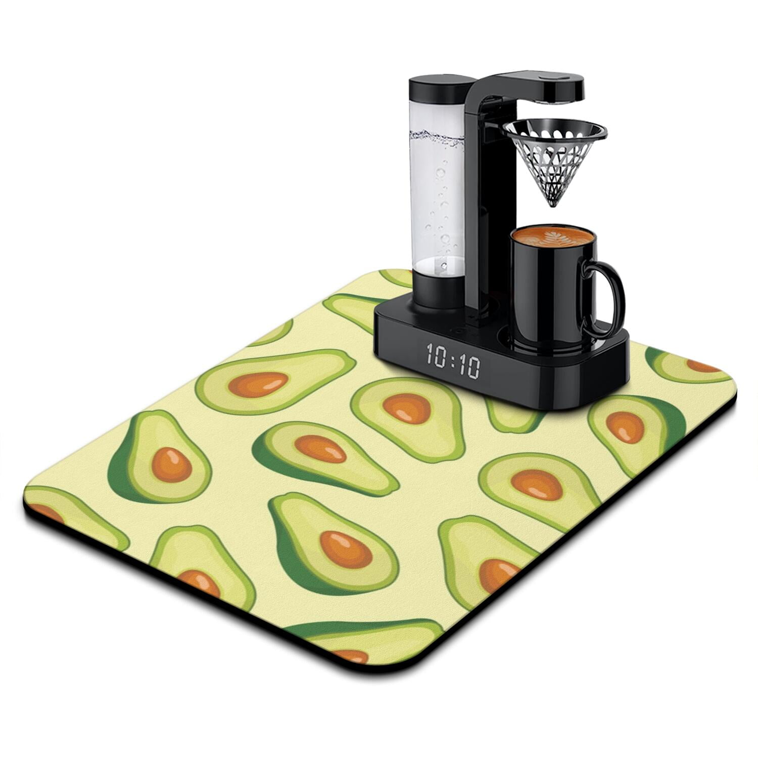 Avocado Fruit Coffee Bar Mat - 4-Layer Non-Slip Counter Protector ...