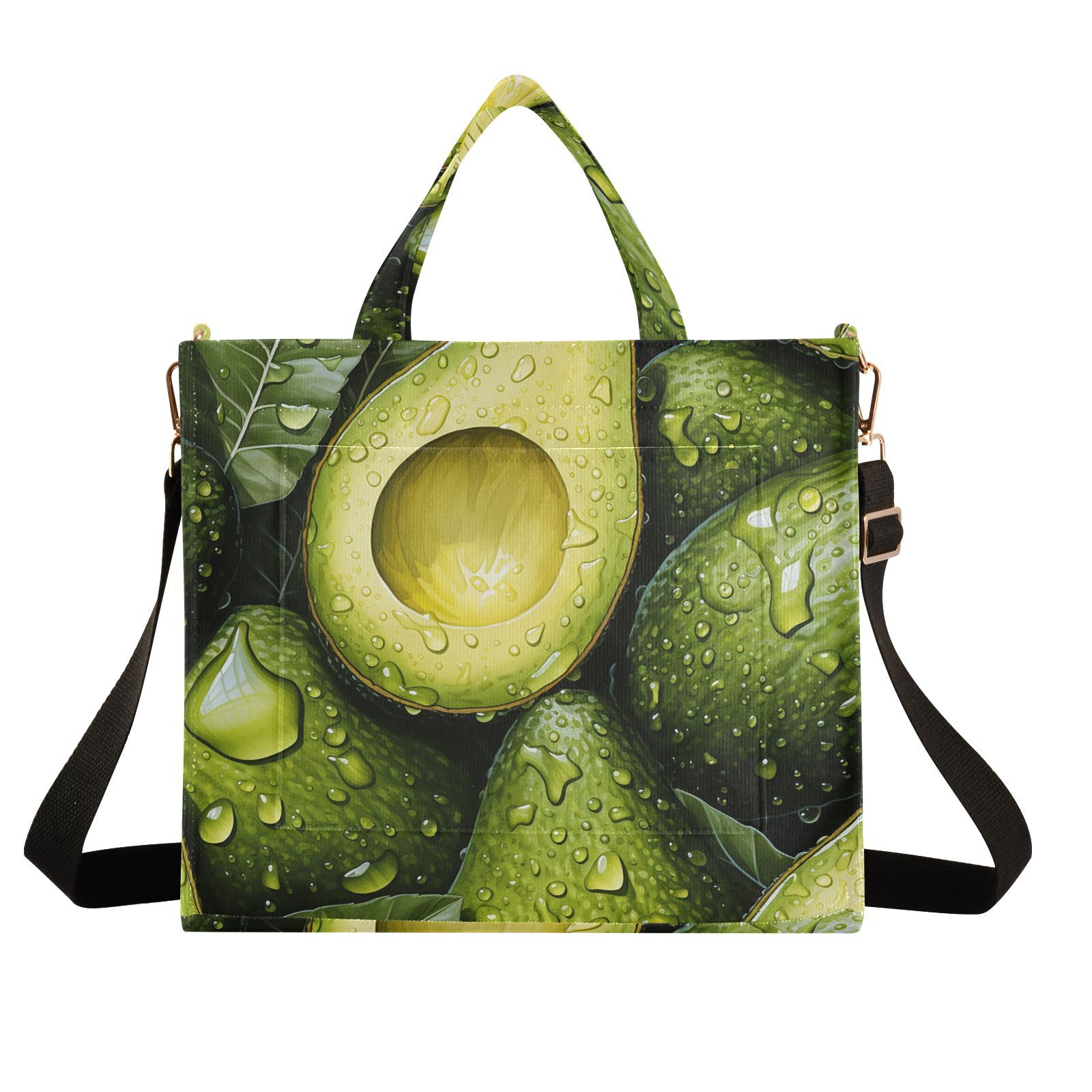 Avocado Fruit Corduroy Tote Bag Handbag Large Messenger Bag Shoulder ...