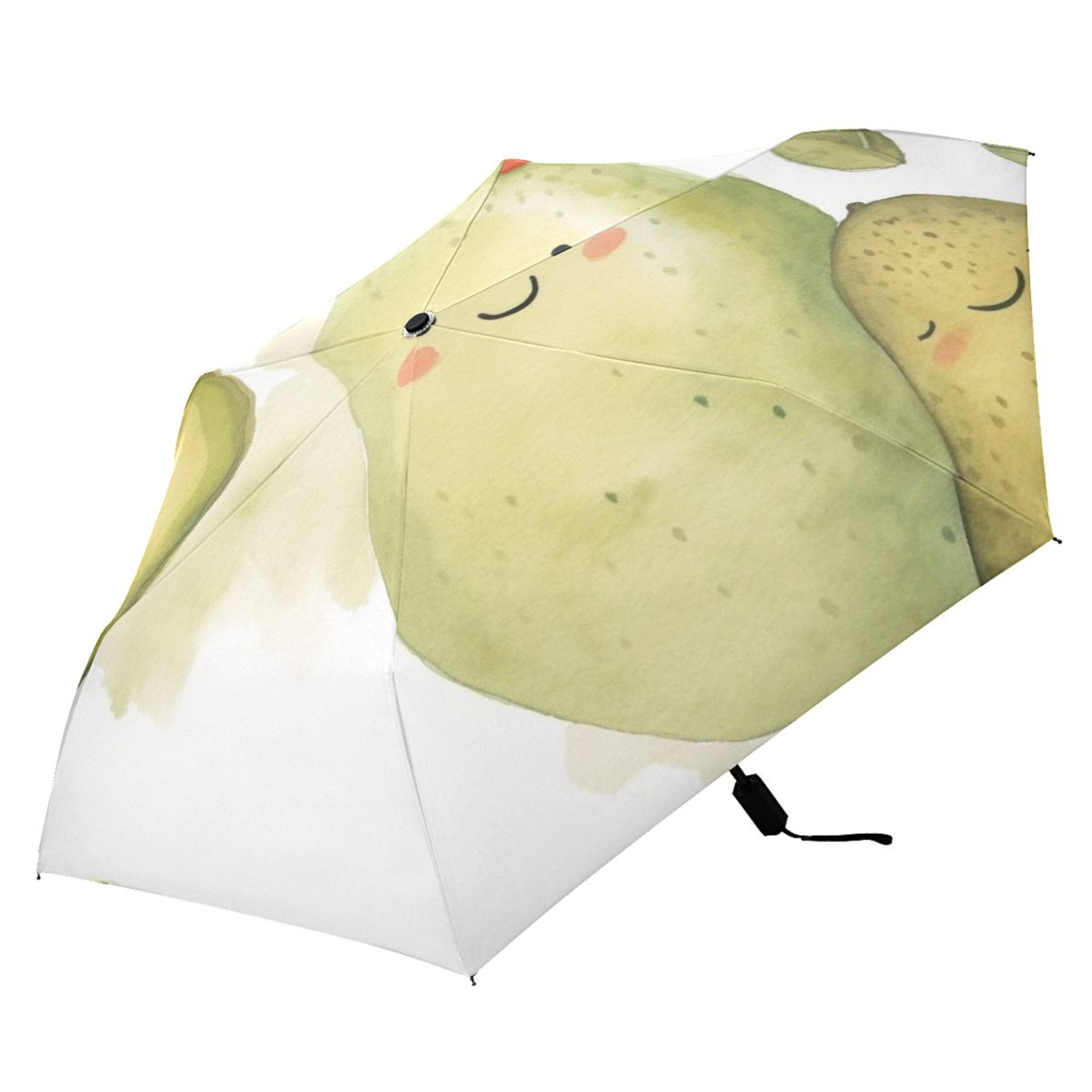 Avocado Fruits Compact Folding Umbrella for Rain Windproof Travel ...