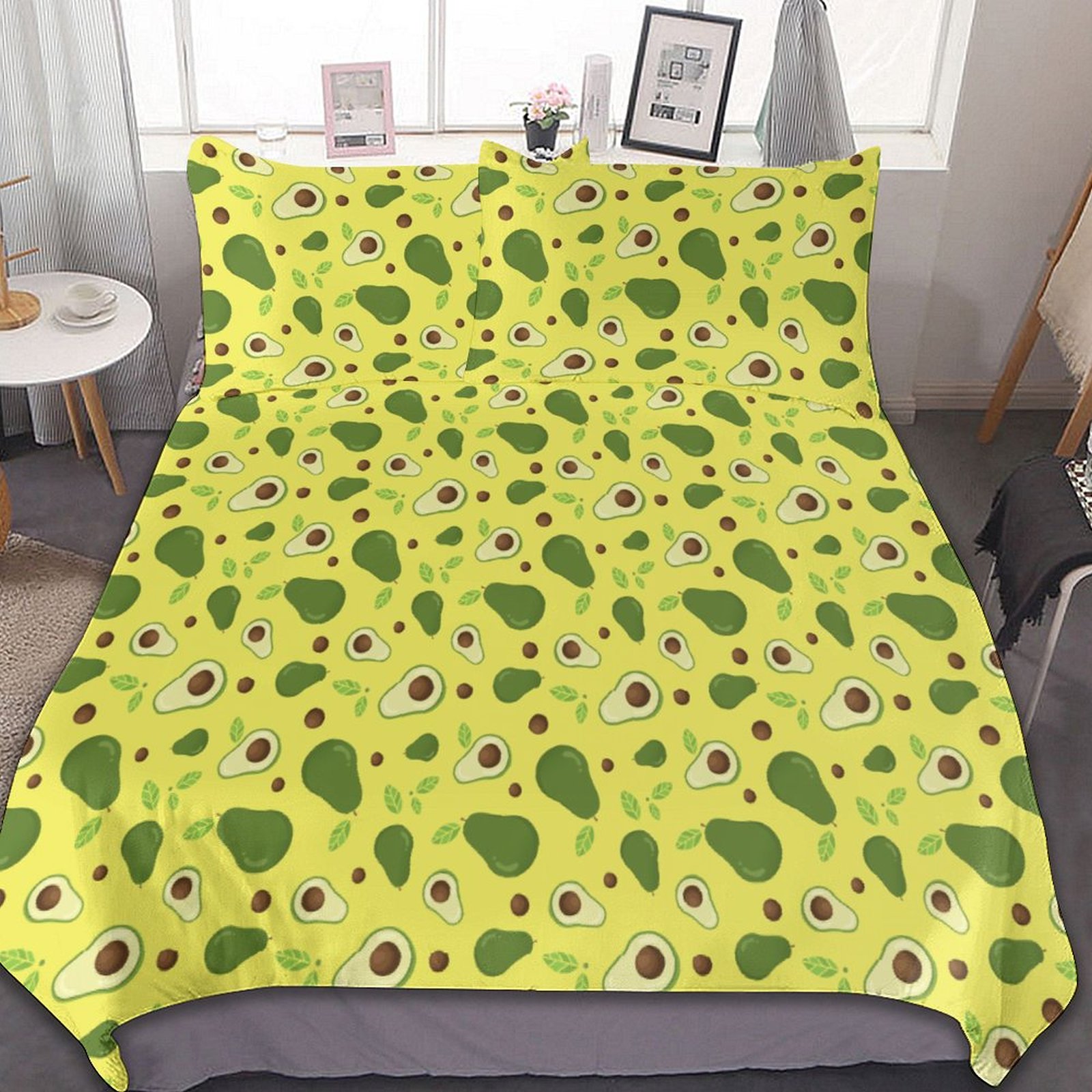 Avocado Full Bedding Sets 3 Piece (1 Quilt Cover, 2 Pillow Covers) 79 x ...