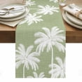 Avocado Green Palm Tree Table Runner Summer Botancial Tropical ...