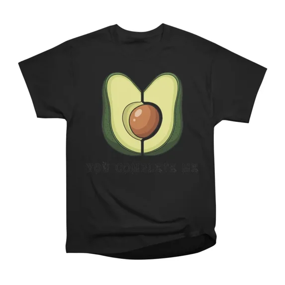 Avocado Love You Complete Me Matching Relationship T-Shirt Tee Gift For ...