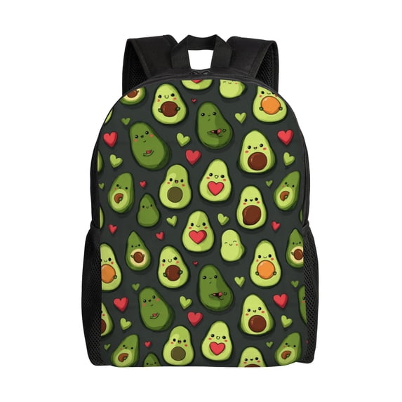 Avocado Love Backpack with 15 Inch Laptop Compartment,Water-Resistant ...