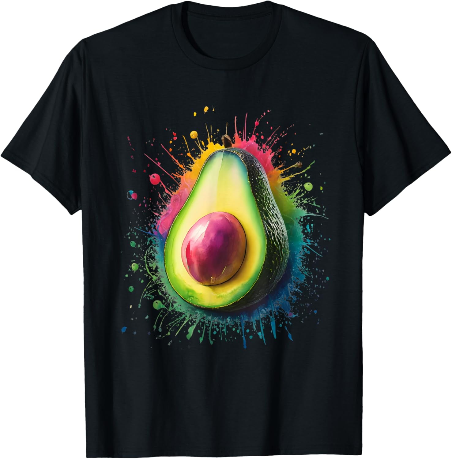 Avocado Men Woman Colorful Watercolor Avocado T-Shirt - Walmart.com