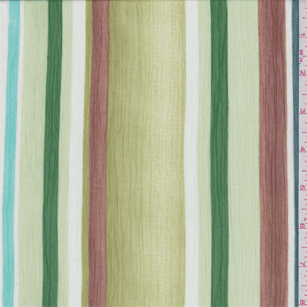 Avocado Multi Stripe Crinkled Chiffon, Fabric By the Yard - Walmart.com