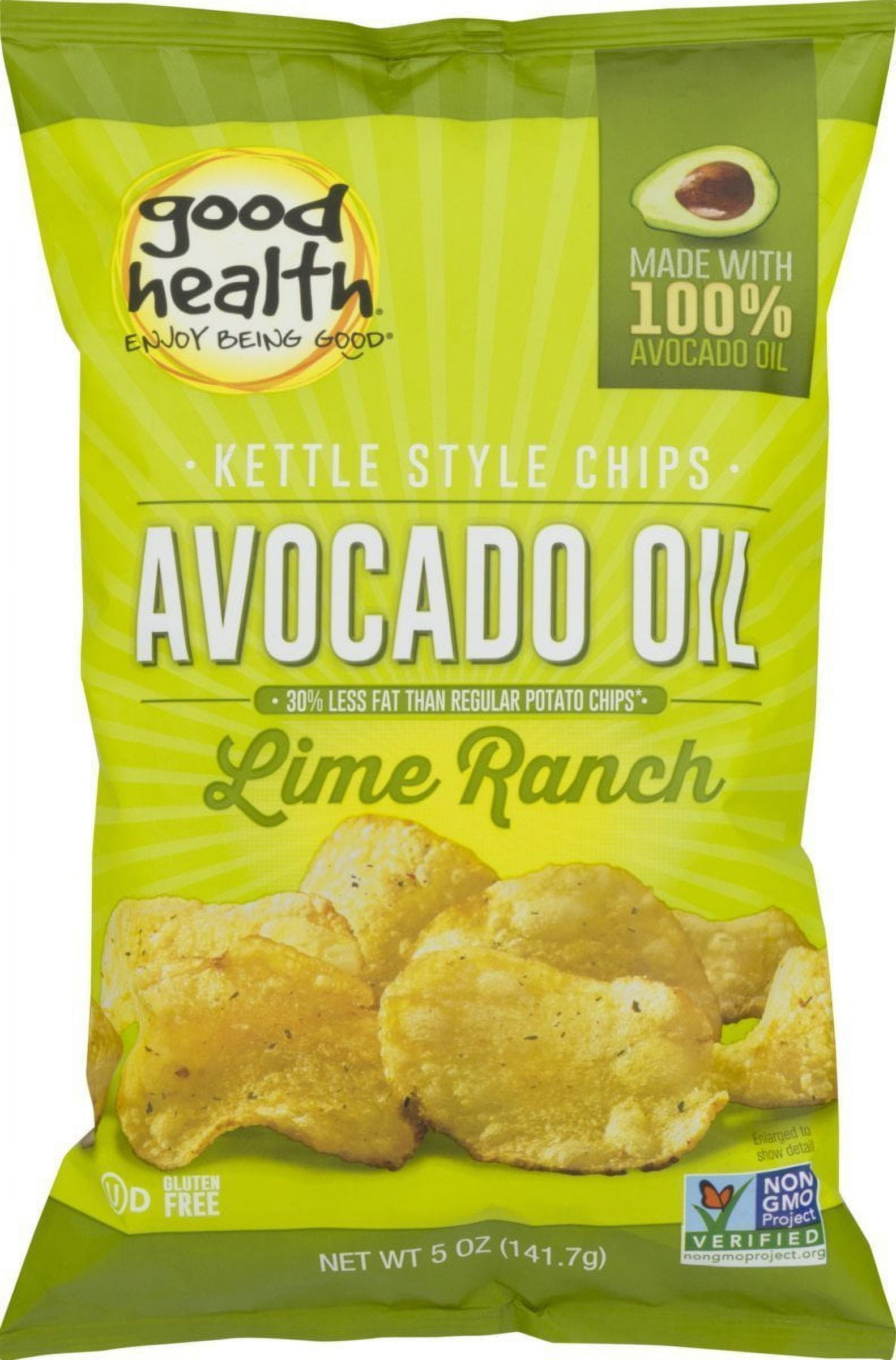 Avocado Oil Kettle Lime Ranch Chips 5 oz. Bag (4 Bags) - Walmart.com