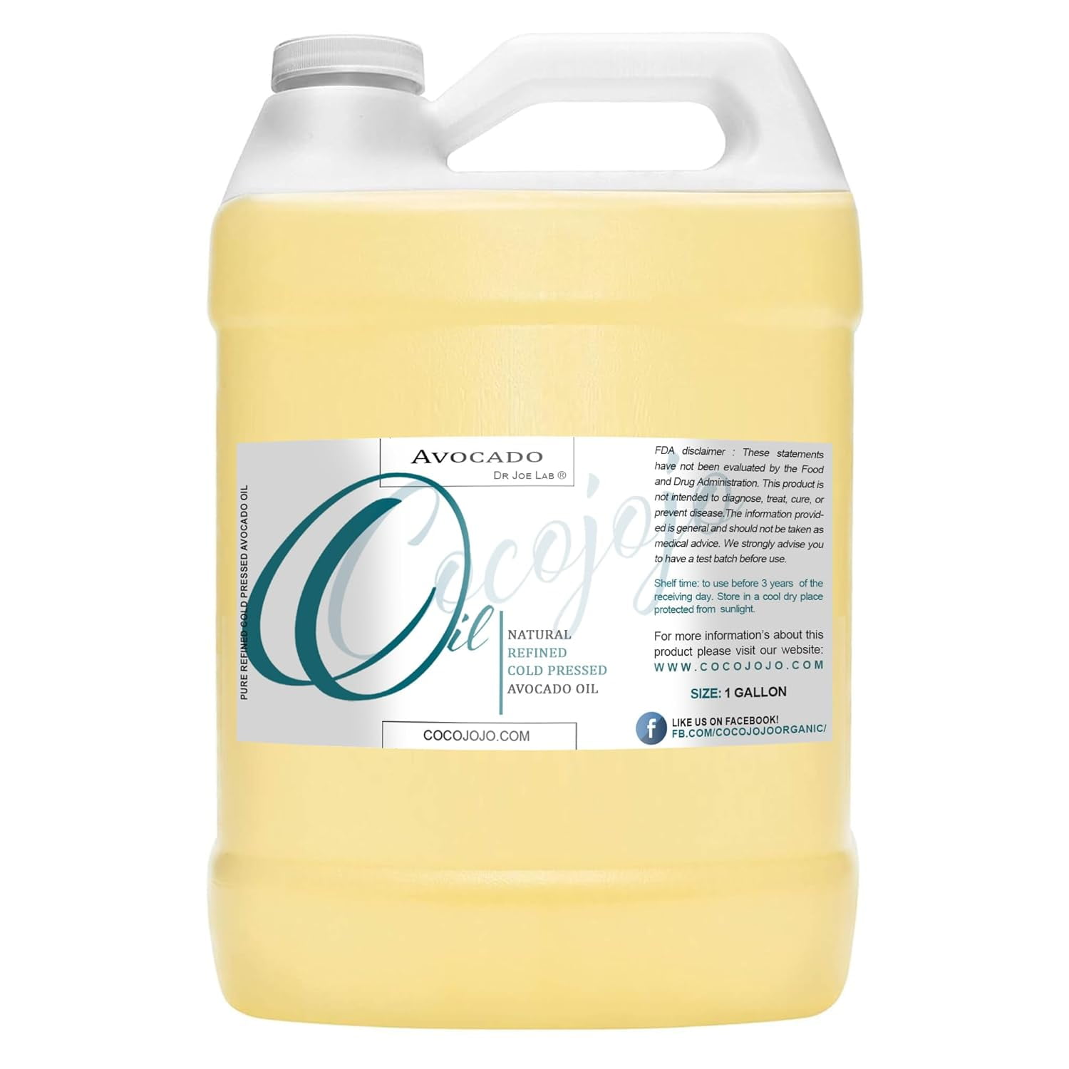 Avocado Oil - Pure, Refined, Cold Pressed, Unscented, Non-GMO, Filtered ...