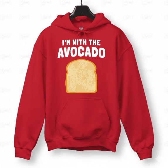 Avocado Pair Im With The Toast Funny Couple Food Hoodie for Men & Women ...