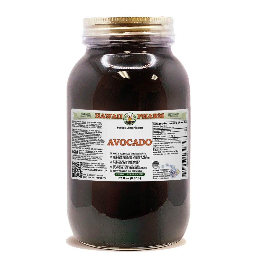 Avocado (Persea Americana) Dry Seed ALCOHOL-FREE Liquid Extract ...