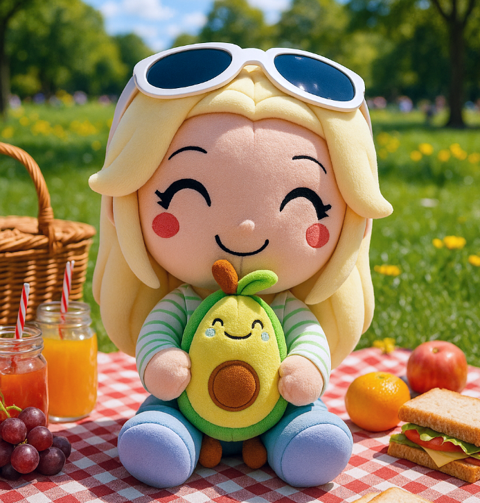 Avocado Playz Plush Toy, New Release - YouTuber Avocado Playz Merch Cute Stuffed Figure ...