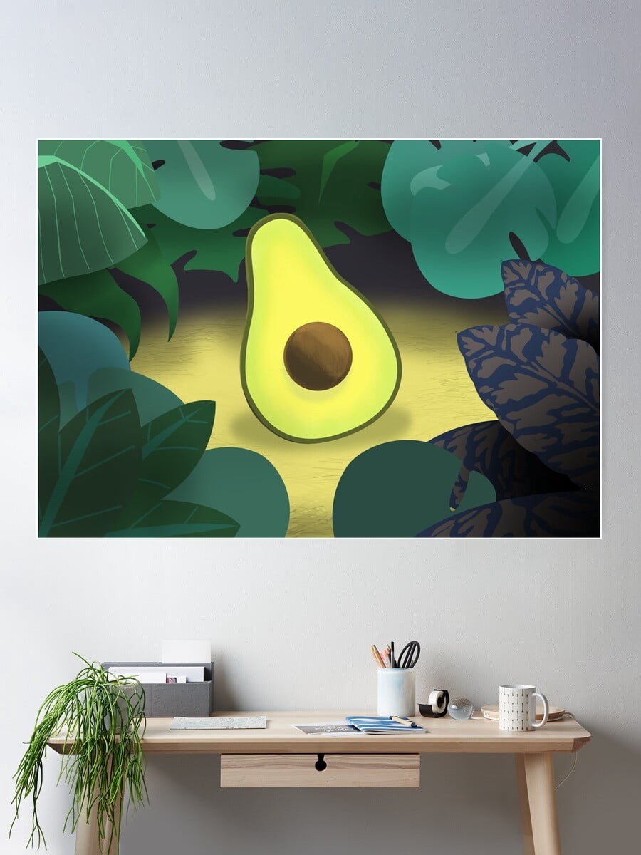 Avocado Poster Wall Art, Modern Wall Decor For Living Room Bedroom ...