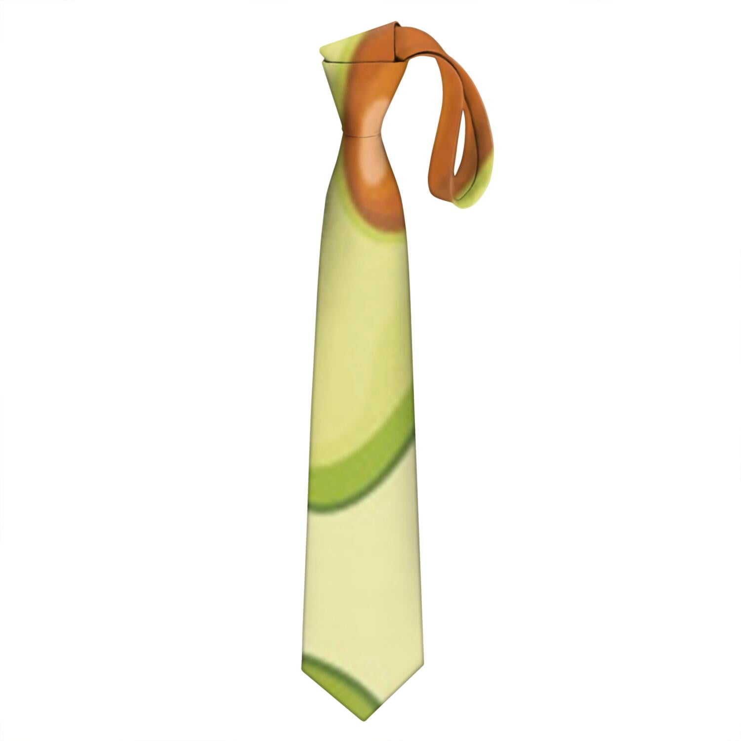 Avocado Print Men's Necktie - Satin Formal Wedding Tie for Grooms ...